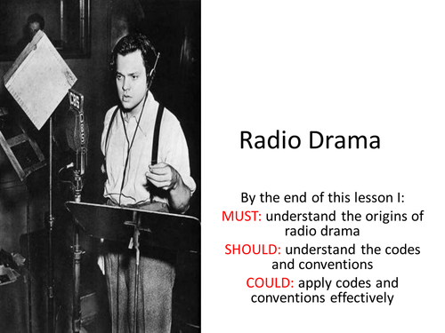 Radio Drama Media studies | Teaching Resources
