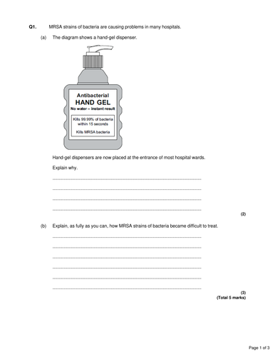 AQA Biology 4.3 - L4 Antibiotic Resistance | Teaching Resources
