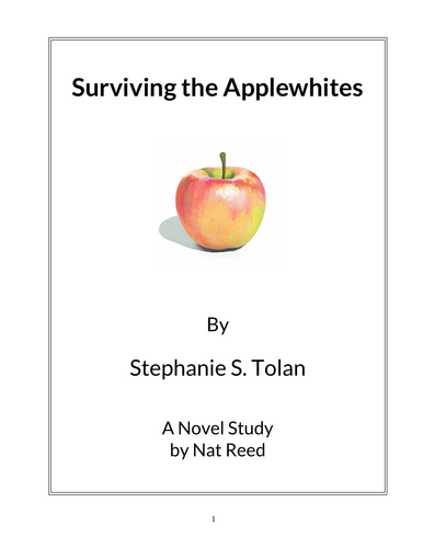 Surviving The Applewhites by Stephanie S. Tolan - (Lesson Plan ...