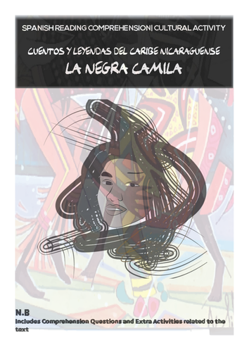 Spanish Reading Comprehension/ Cultural Activity - La Negra Camila ...