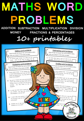 Maths Word Problems (US version) - 10+ printables | Teaching Resources
