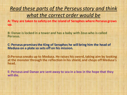Differentiated lesson on Perseus and Medusa | Teaching Resources