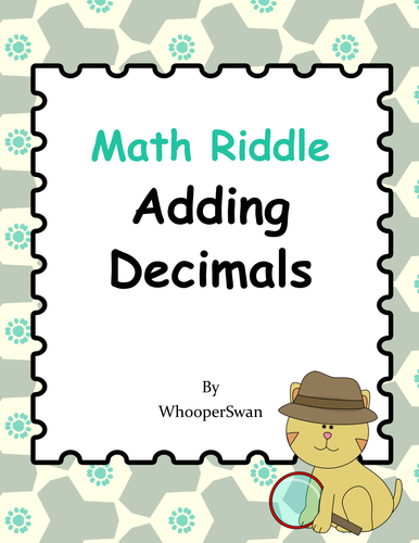 Math Riddle: Decimals Bundle | Teaching Resources
