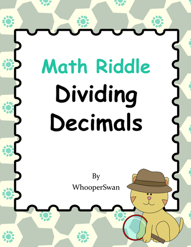 Math Riddle: Dividing Decimals | Teaching Resources