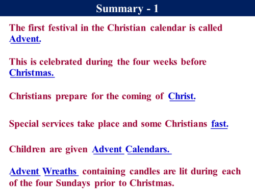 Christianity - Festivals 1 (1 of 2) | Teaching Resources