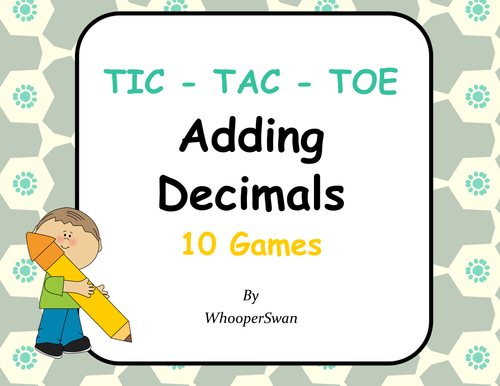 Adding Decimals Tic-Tac-Toe | Teaching Resources