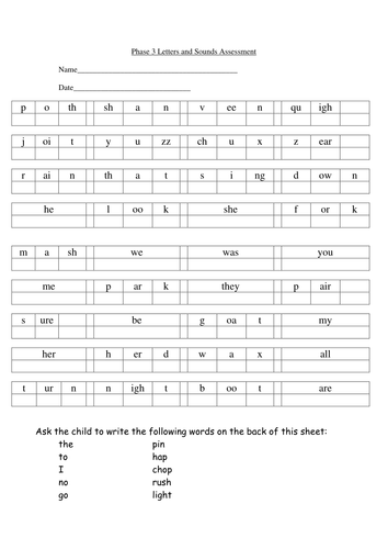 Letters and Sounds/Phonics assessment tracking booklets and answer ...