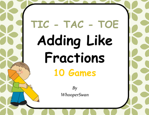 Fractions Tic-Tac-Toe Bundle | Teaching Resources