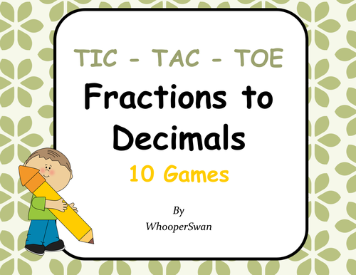 Fractions Tic-Tac-Toe Bundle | Teaching Resources
