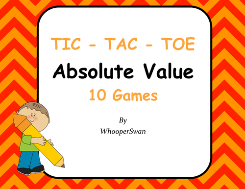 Absolute Value Tic-Tac-Toe | Teaching Resources