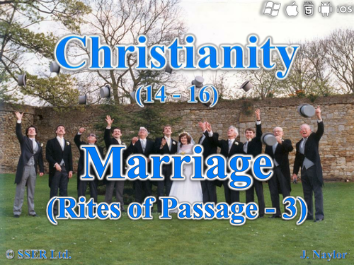 Christianity - Rites of Passage 3 - Marriage | Teaching Resources