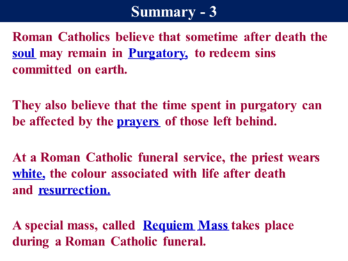 Christianity - Rites of Passage 4 - Funerals | Teaching Resources