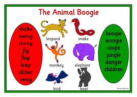 The Animal Boogie story resource pack- Jungle animals by robbyn ...