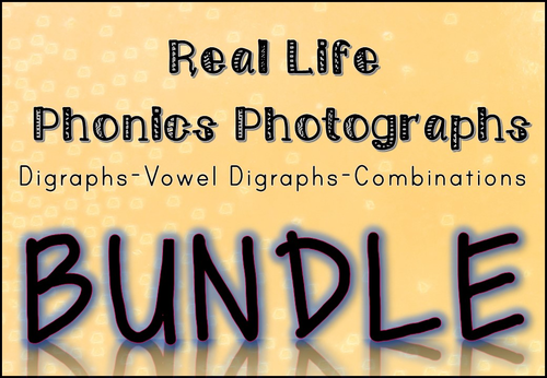 Real Life Phonics Pictures Bundle (Digraphs, Single Sounds and Vowel ...