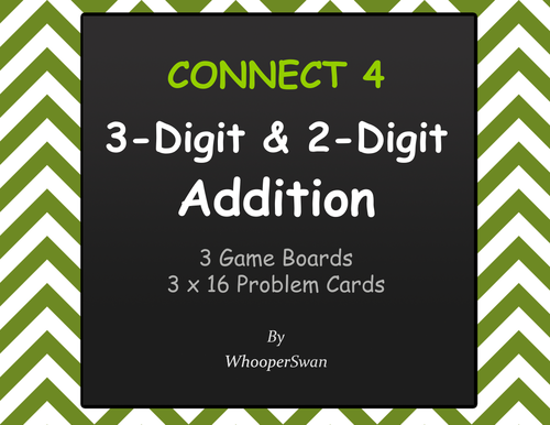 Connect 4 in row - Addition Bundle | Teaching Resources