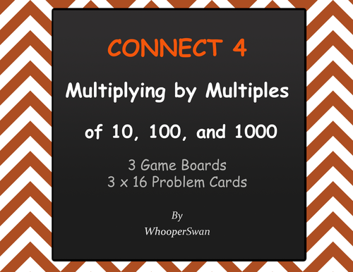 Connect 4 Game - Multiplication Bundle | Teaching Resources