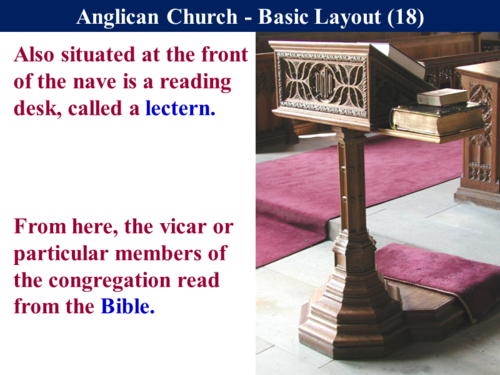 Christianity - Church Interiors - 1 (Anglican & Shared Features ...