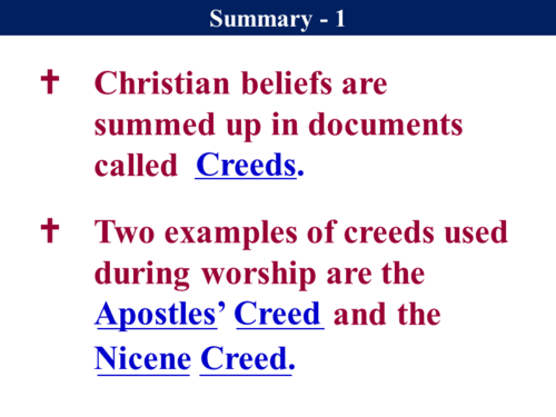 Christianity - Fundamental Christian Beliefs | Teaching Resources