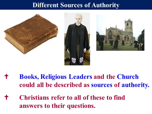 Christianity - Sources of Authority 1 (1 of 2) | Teaching Resources