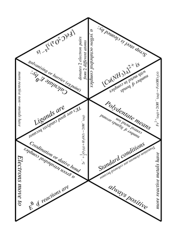 A-Level Chemistry tarsia-style puzzles | Teaching Resources