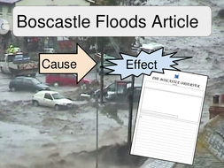 Boscastle Flood Cause and Effects Article KS3 | Teaching Resources