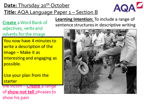 AQA Language Paper 1 - Resource Pack | Teaching Resources