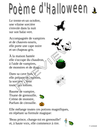 A Halloween Poem in French | Teaching Resources