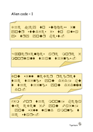 Alien message decoding - 3 activities | Teaching Resources