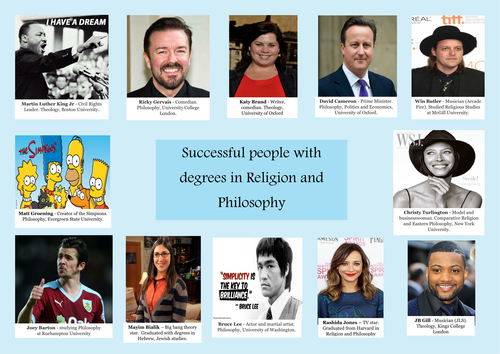 Succesful people with degrees in Religion and Philosophy | Teaching ...