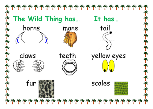 2 weeks literacy plan on Where the Wild Things are for Year 2 ...