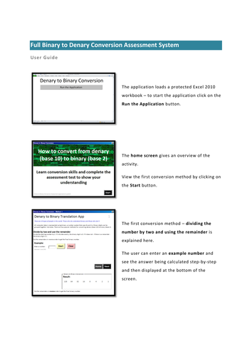 Denary to Binary Conversion Assessment | Teaching Resources Denary to Binary Conversion Assessment | Teaching Resources