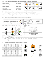 Halloween Numbers, Nouns and Colours | Teaching Resources