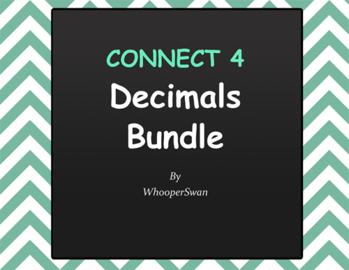 Decimals - Connect 4 Game Bundle | Teaching Resources