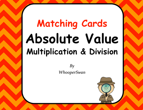 Absolute Value Matching Cards Bundle | Teaching Resources
