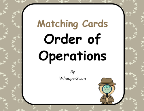Order of Operations - Matching Cards | Teaching Resources