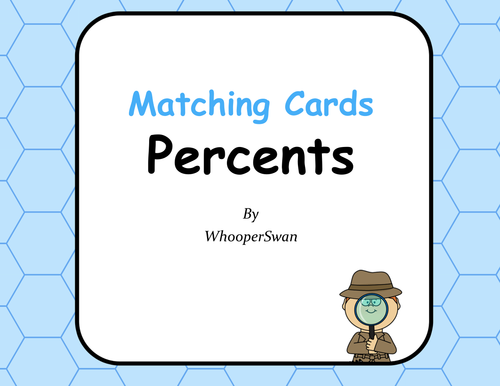 Percents - Matching Cards | Teaching Resources
