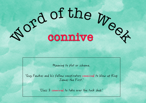 Word of the Week - A Whole Year's Class Resource | Teaching Resources