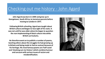 Checking Out Me History - John Agard | Teaching Resources