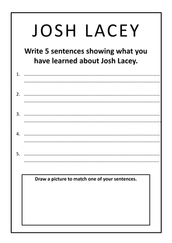 JOSH LACEY TEACHING DISPLAY RESOURCES ENGLISH READING KS2 AUTHOR ...