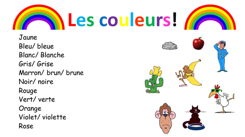 French Teaching Resources Colours Worksheet | Teaching Resources