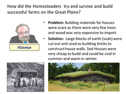 How did the Homesteaders overcome the problems they faced on the Great ...