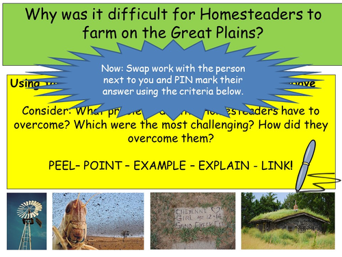 How did the Homesteaders overcome the problems they faced on the Great ...