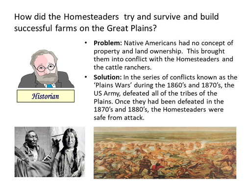 How did the Homesteaders overcome the problems they faced on the Great ...