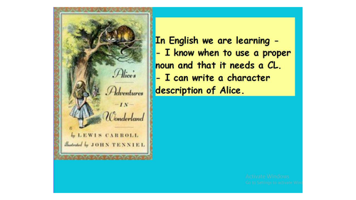 10 days literacy planning on Alice in Wonderland for Year 2 | Teaching ...