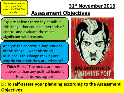 Social Protest and Political Writing Unseen Extracts: Planning ...