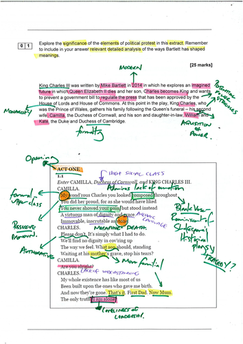 Social Protest and Political Writing Unseen Extracts: Planning ...