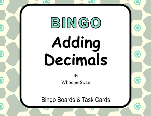 Decimals - BINGO and Task Cards Bundle | Teaching Resources
