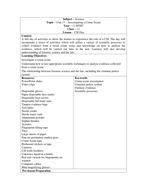 Crime Scene Investigation Day | Teaching Resources