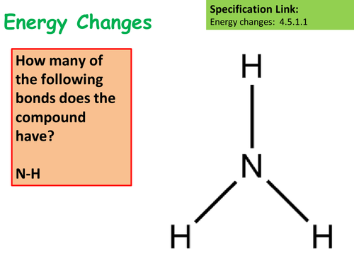New AQA GCSE Chemistry Energy Changes / Bond Energy Lesson | Teaching ...