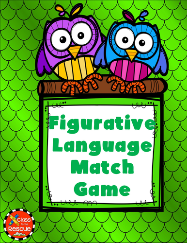 Figurative Language /Poetry Terms Match Game | Teaching Resources